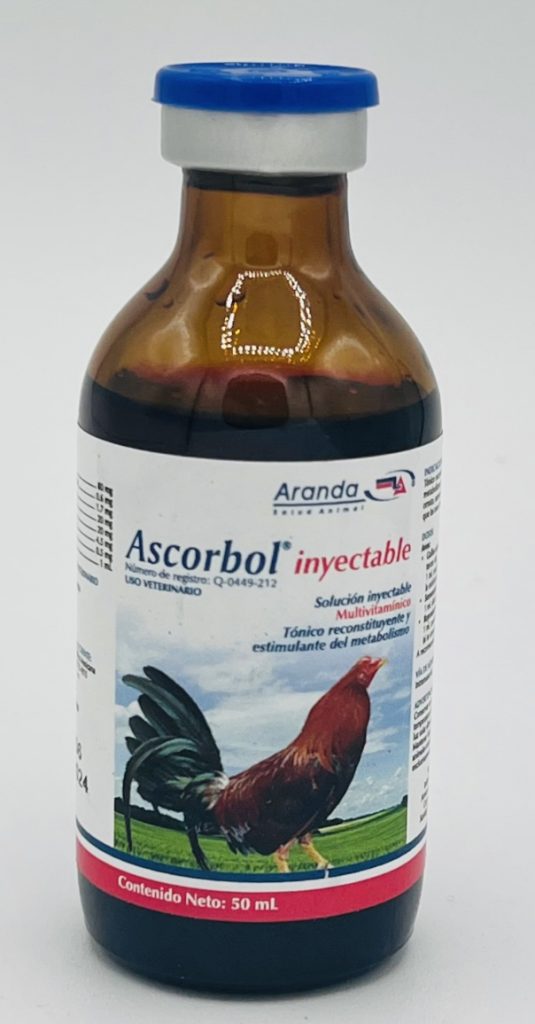 Ascorbol inyectable 50ml – Productos para gallos