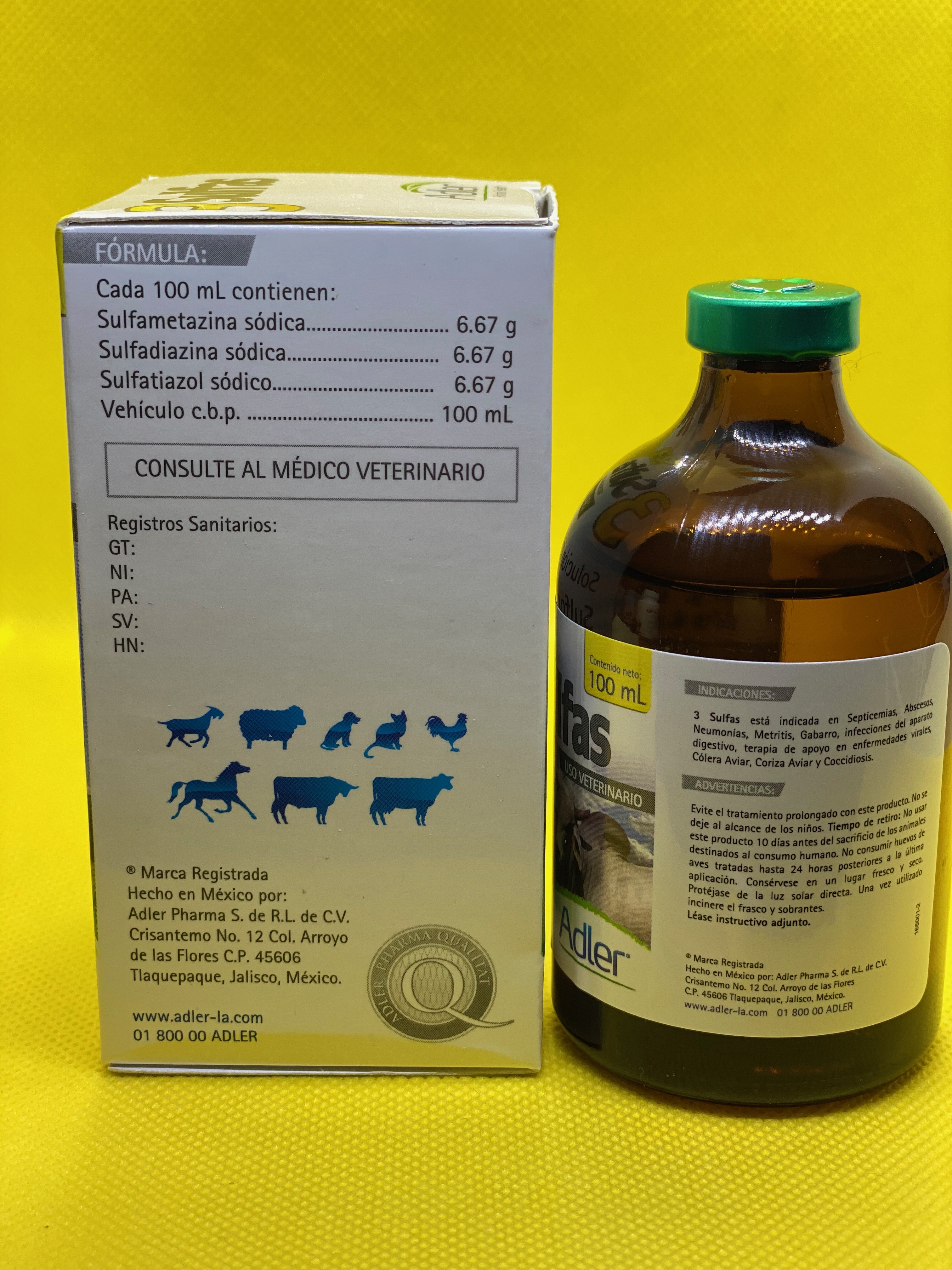 3 Sulfas 100ml – Productos para gallos