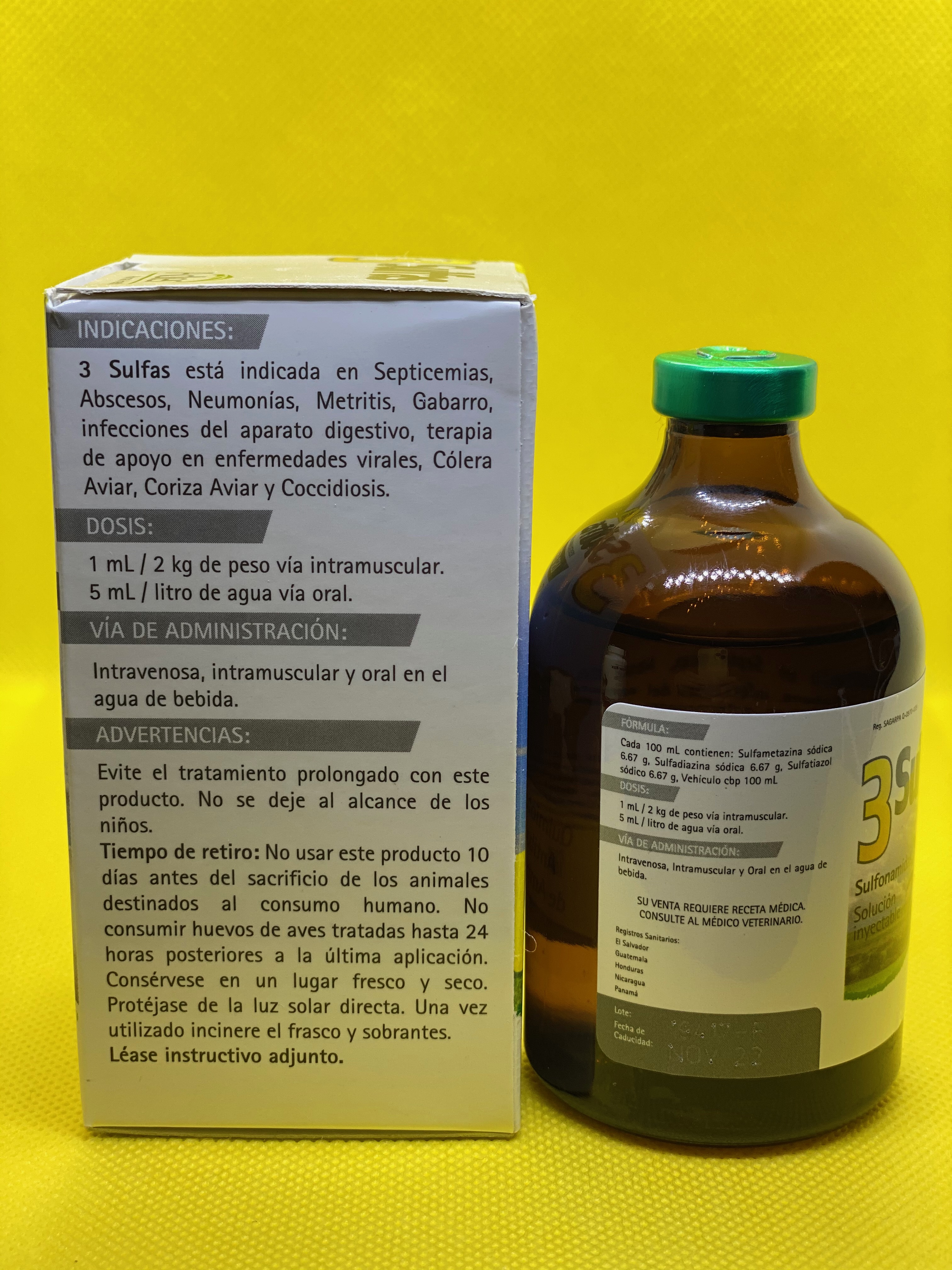 3 Sulfas 100ml – Productos para gallos