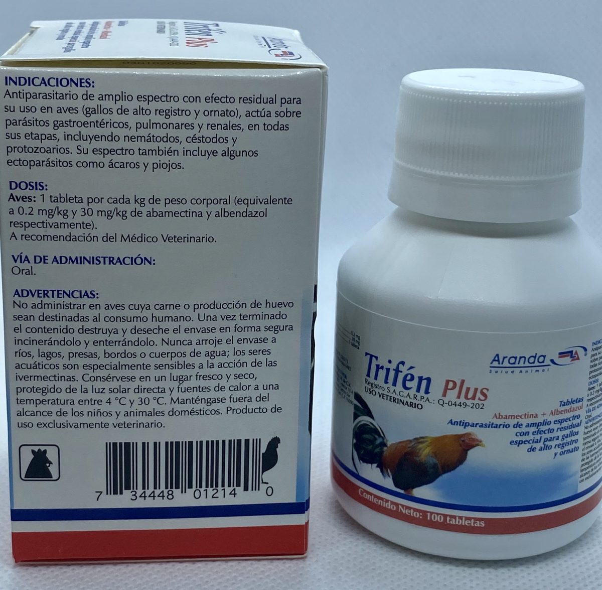 Trifen Plus 100 tabletas – Productos para gallos