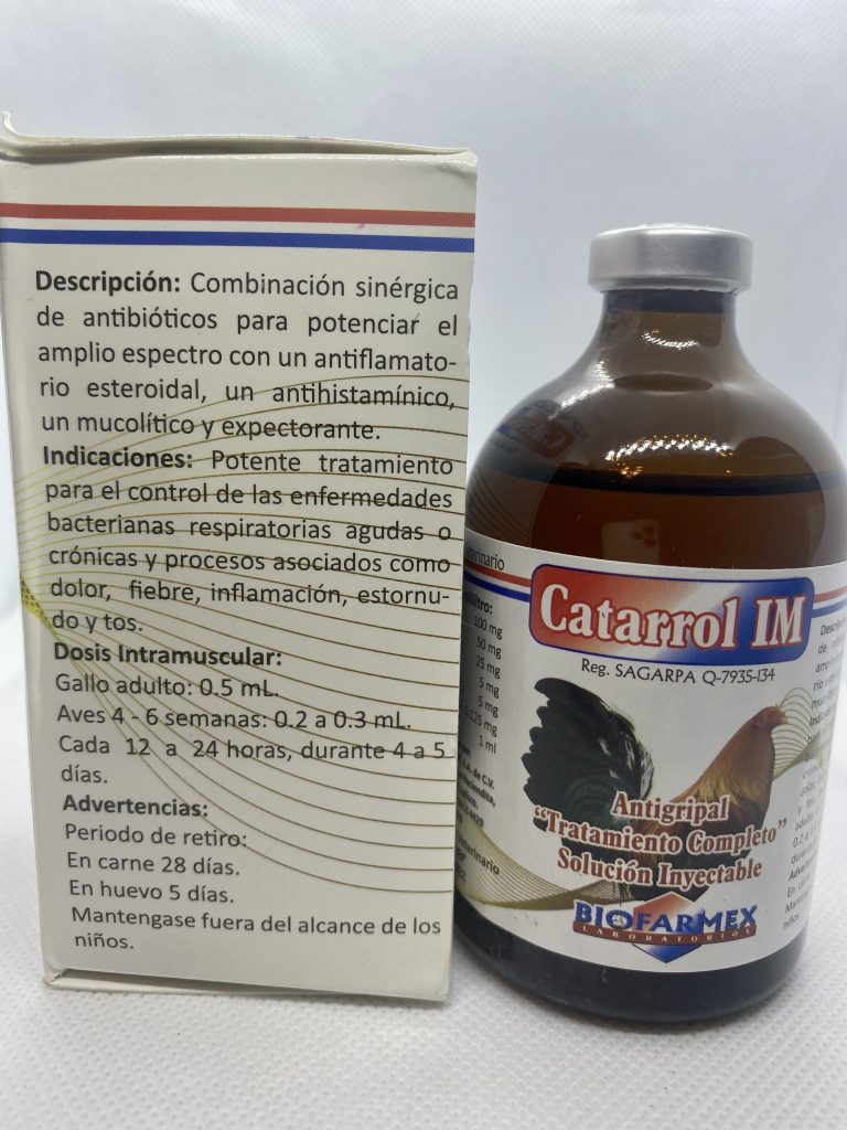 Catarrol IM 100ml INYECTABLE – Productos para gallos