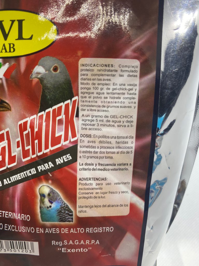 UVL GL CHICK 500G – Productos para gallos
