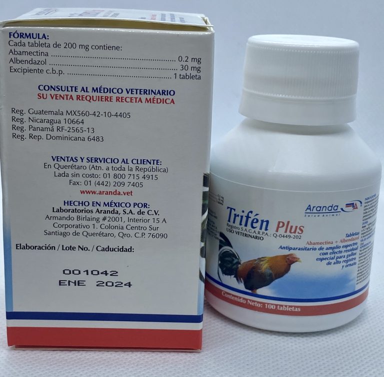 Trifen Plus 100 tabletas – Productos para gallos