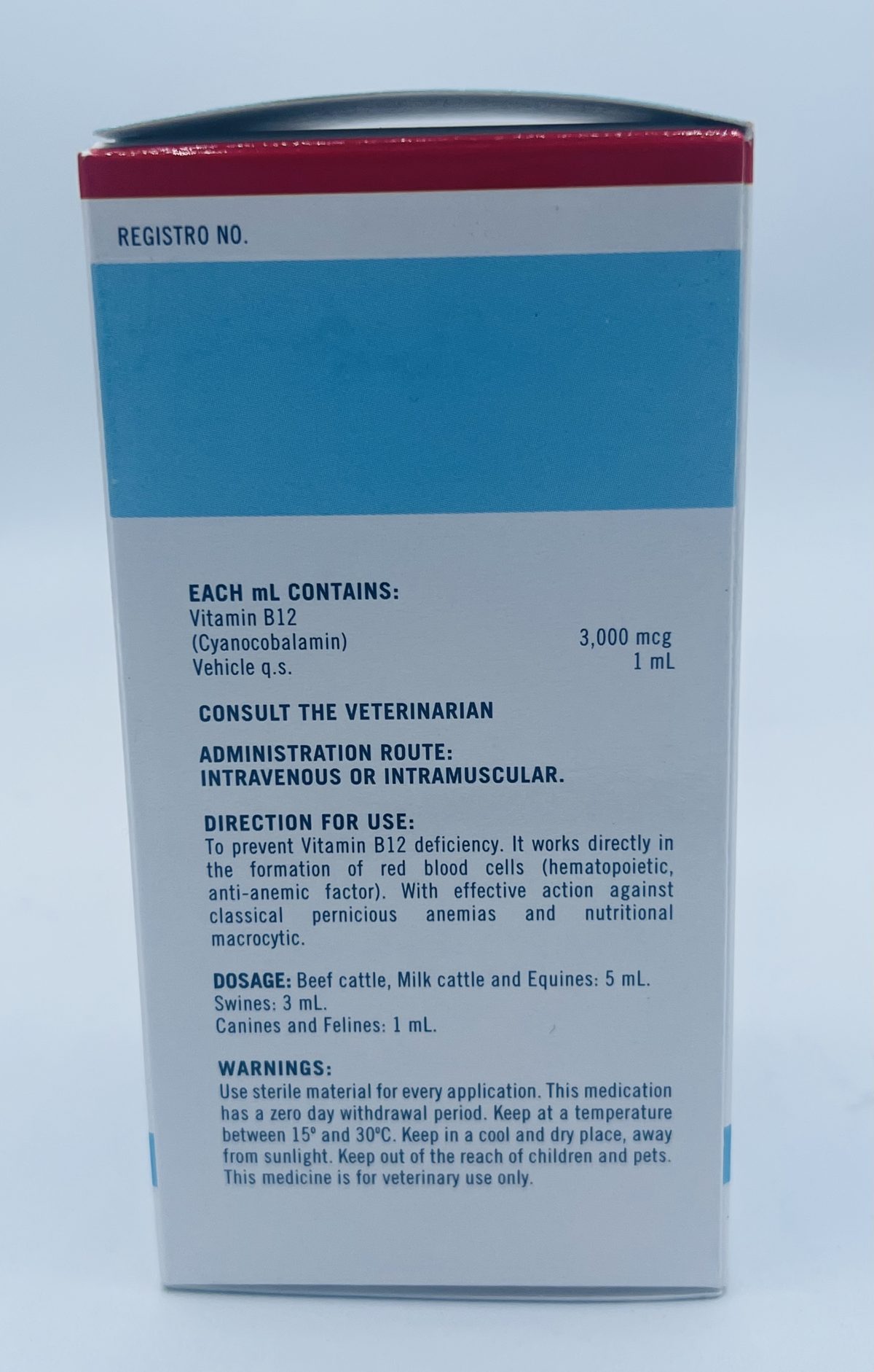 Vitamina B12 3000 100ml – Productos para gallos