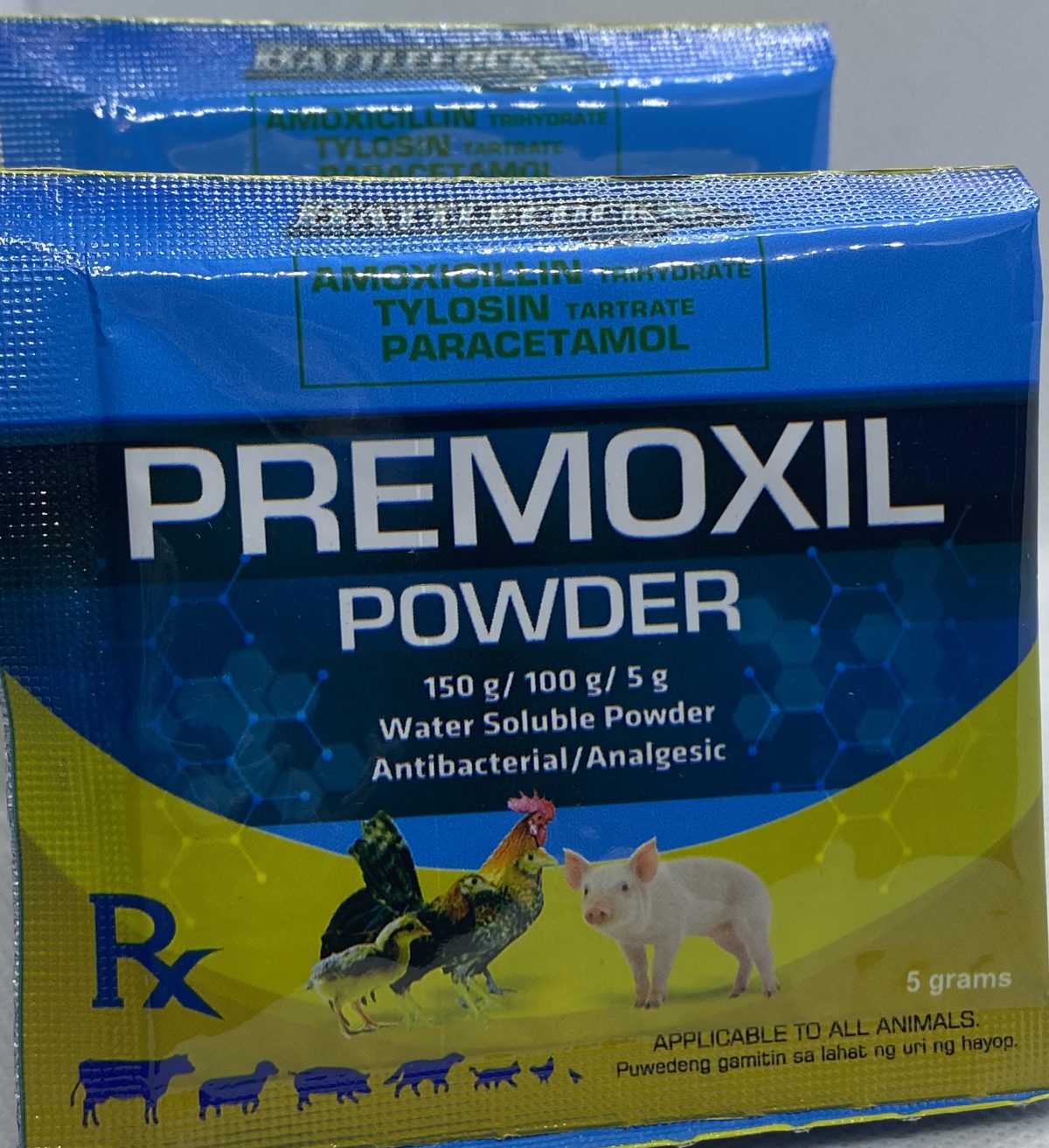 PREMOXIL POWDER 5G (1 SACHETS) – Productos para gallos