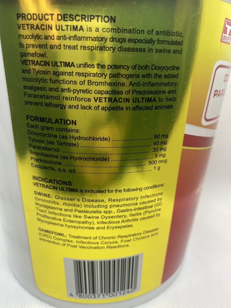 VETRACIN ULTIMA 1KG – Productos para gallos