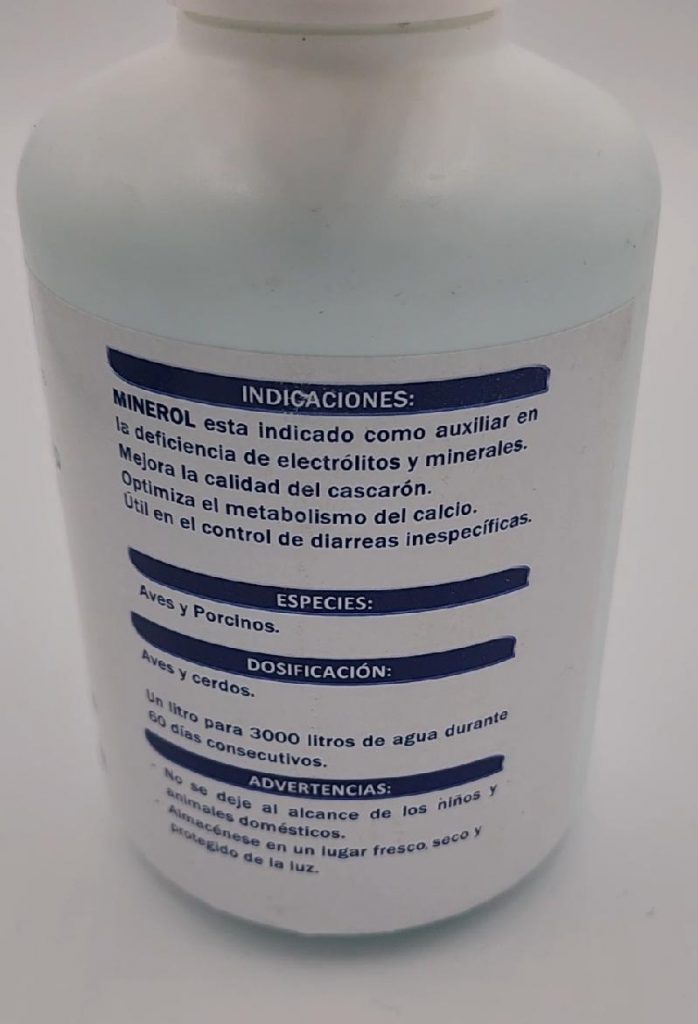 Minerol 500ml – Productos para gallos
